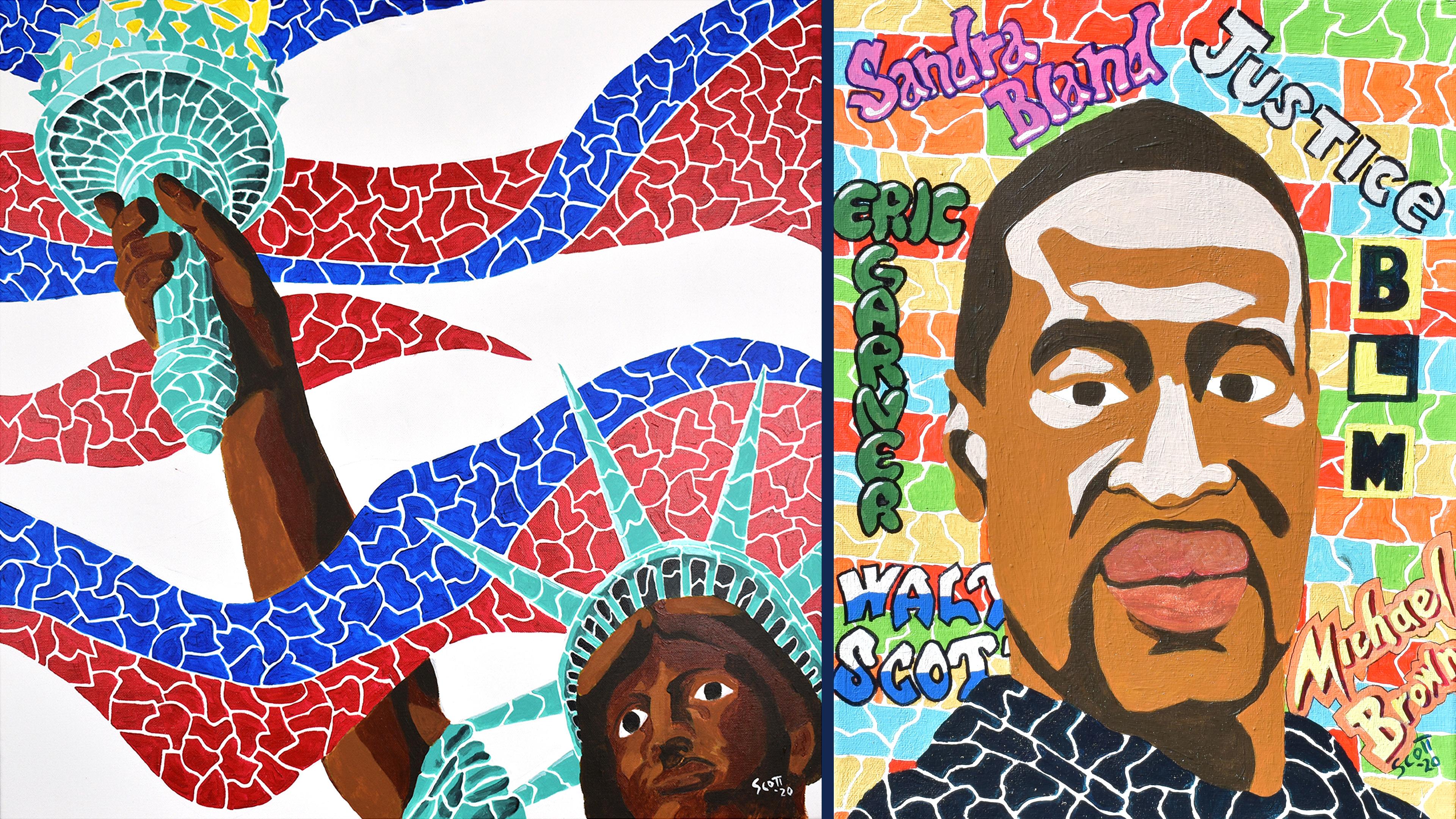Longtime UR employee's art featured in Black Lives Matter art exhibit ...
