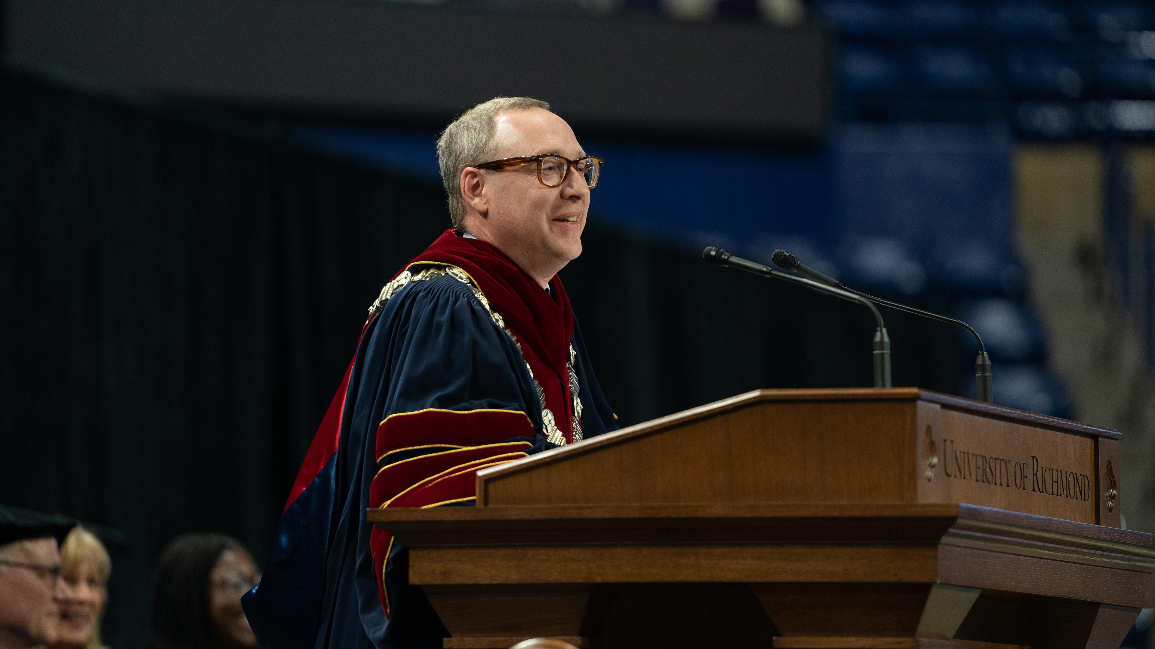 Kevin Hallock inaugurated as University of Richmond's president - URNow ...