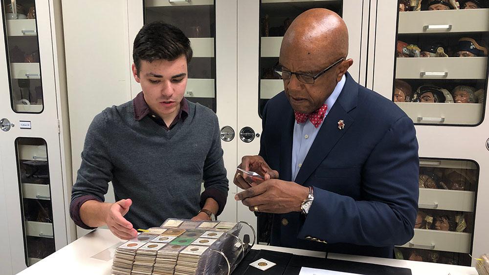 Student research results in online exhibition featuring ancient coins ...